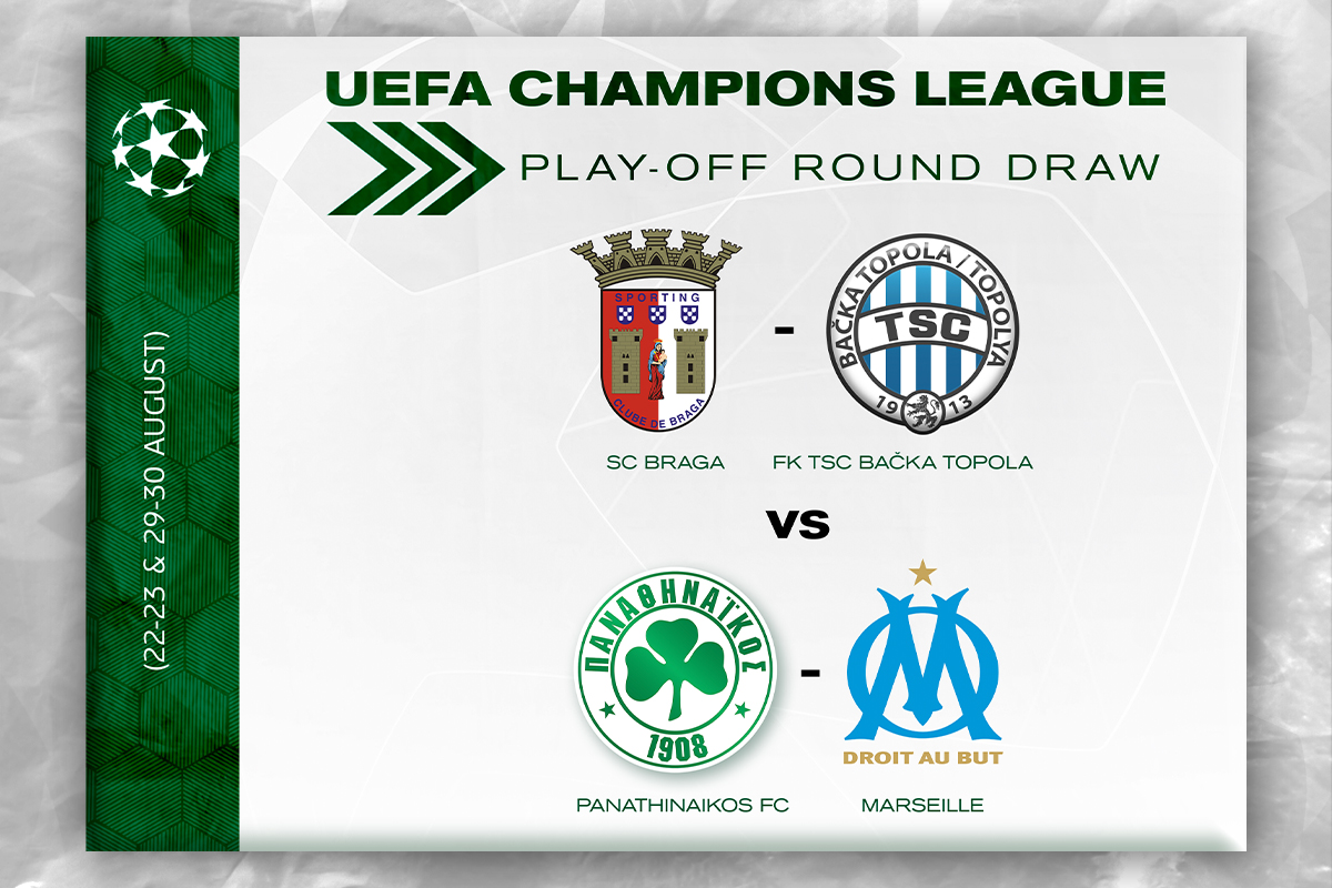 Η ΚΛΗΡΩΣΗ ΓΙΑ ΤΑ PLAYOFFS ΤΟΥ CHAMPIONS LEAGUE | PANATHINAIKOS FC ...