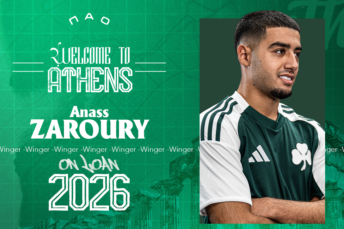 ANASS ZAROURY JOINS PANATHINAIKOS | PANATHINAIKOS FC OFFICIAL WEB SITE